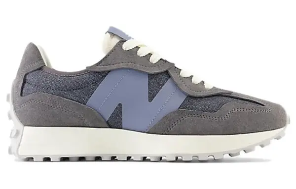 NEW BALANCE 327 Athletic Sneakers - Light Grey/blue