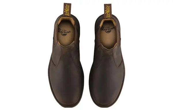 Dr. Martens 2976 Crazy Horse Leather Chelsea Boots - Brown