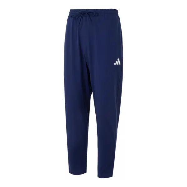 Adidas Essentials Small Logo Single Pants Asia Sizing 'blue - Blue/white