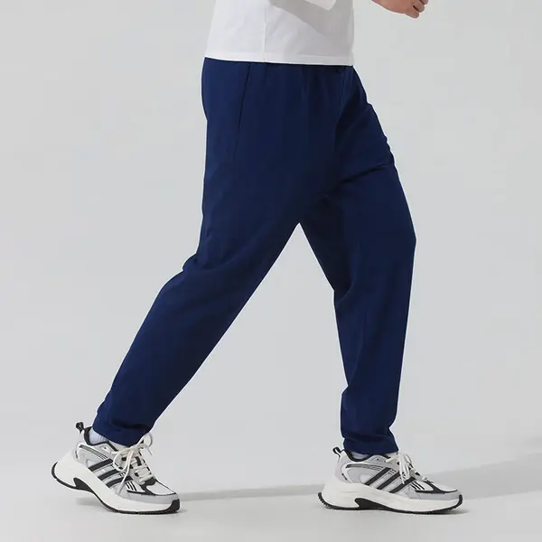 Adidas Essentials Small Logo Single Pants Asia Sizing 'blue - Blue/white