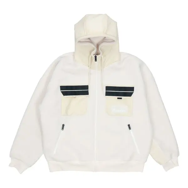 JORDAN Air Splicing Polar Fleece Hooded Jacket