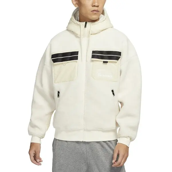 JORDAN Air Splicing Polar Fleece Hooded Jacket