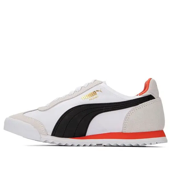 PUMA Roma Og Nylon Low Top Sneakers - White/black/orange