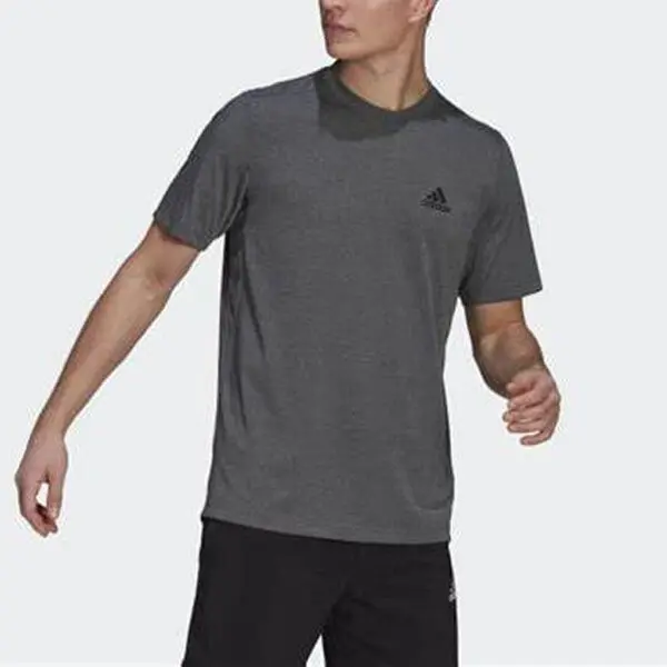 Adidas Aeroready Designed To Move Feelready Sport Tee 'dark - Grey