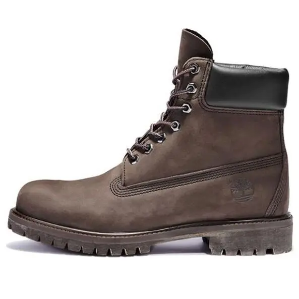 Timberland 6 Inch Premium Waterproof Lace Up Boots - Brown/black