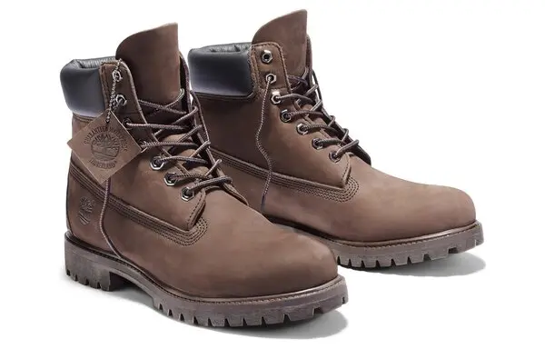 Timberland 6 Inch Premium Waterproof Lace Up Boots - Brown/black