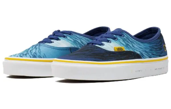 VANS National Geographic X Authentic "ocean" Low Top Sneakers - Blue