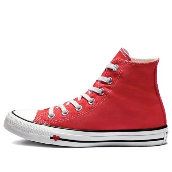 CONVERSE Chuck Taylor All Star Sucker Love Denim High Top Sneakers - Red