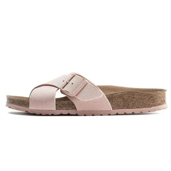 BIRKENSTOCK Siena Tex Vegan Sandals - Pink/brown