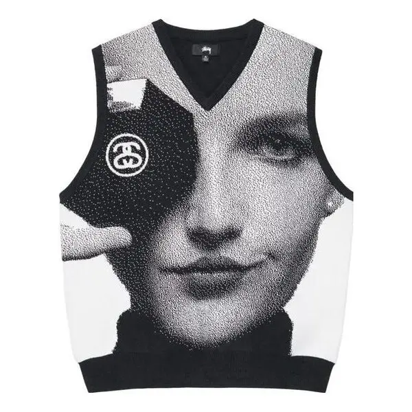 StÜssy Photo Jacquard Vest - Black