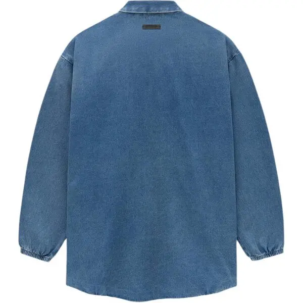 Fear Of God Ss24 Denim Overshirt 'medium Wash - Blue