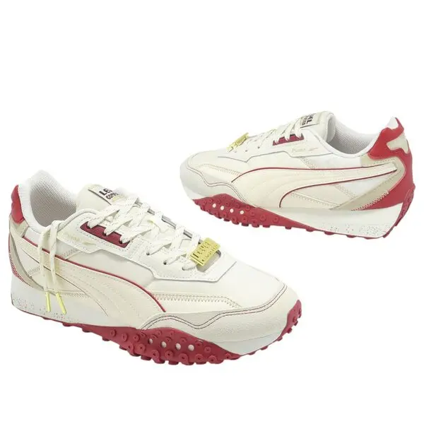PUMA Blktop Rider Sneakers - White/red