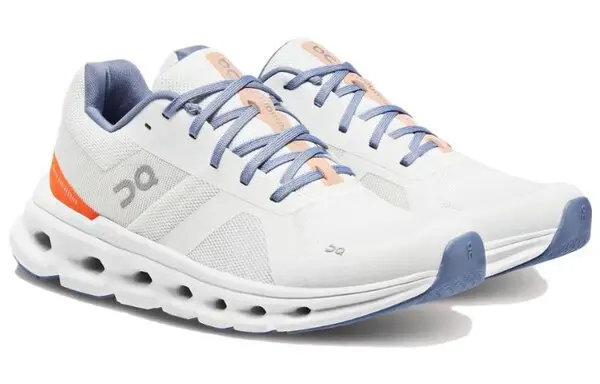 On Cloudrunner Sneakers - Undyed White/flame