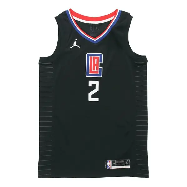 JORDAN Air Nba Los Angeles Clippers Leonard 2 Basketball Jersey - Black