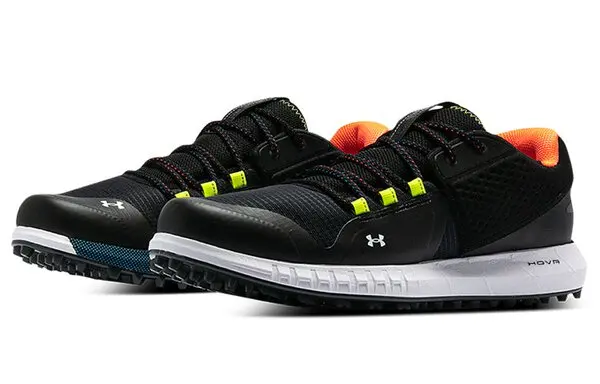 Under Armour Hovr Forge Rc Spikeless Golf Shoes - Black/photon Blue