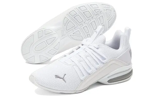 PUMA Axelion Refresh Lace-up Sneakers - White/silver