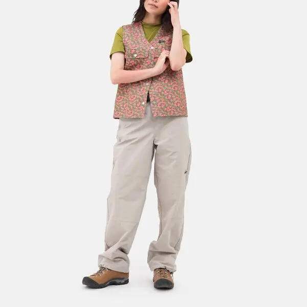 StÜssy Sycamore Canvas Vest 'flower