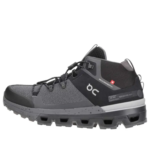 On Cloudtrax High-top Sneakers - Black/grey
