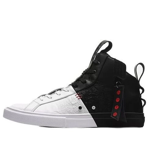 LI-NING Chinese Style Series High Top Sneakers - Black/white/red