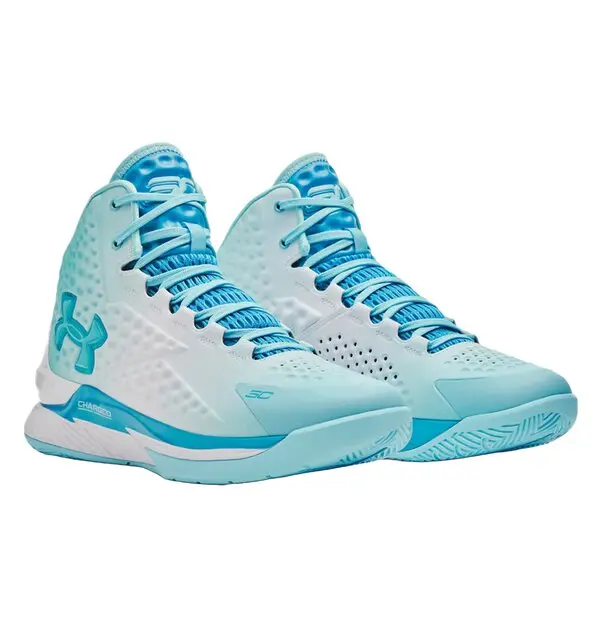 Under Armour Curry 1 High Top Sneakers - Capri/sky Blue