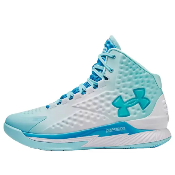 Under Armour Curry 1 High Top Sneakers - Capri/sky Blue
