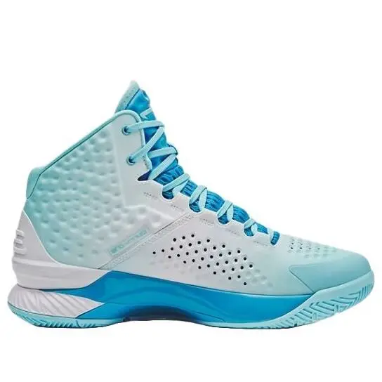 Under Armour Curry 1 High Top Sneakers - Capri/sky Blue