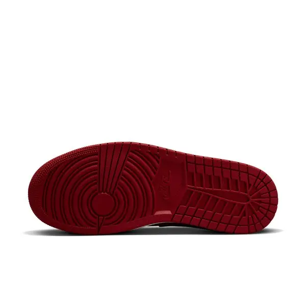 JORDAN 1 Mid "reverse Bred" High Top Sneakers - Red/black/white