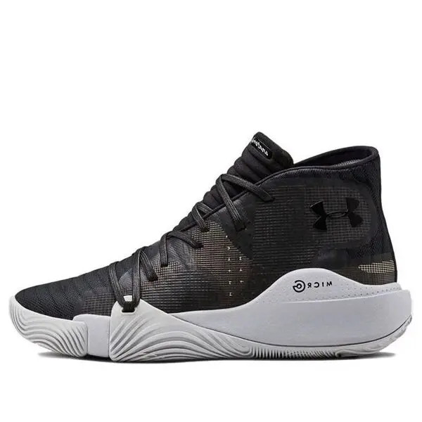Under Armour Anatomix Spawn Mid Basketball Sneakers - Black/grey