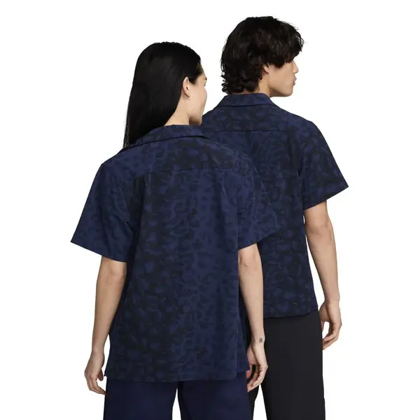 Nike Print Bowler Short Sleeve Button-down Skate Shirt Asia Sizing