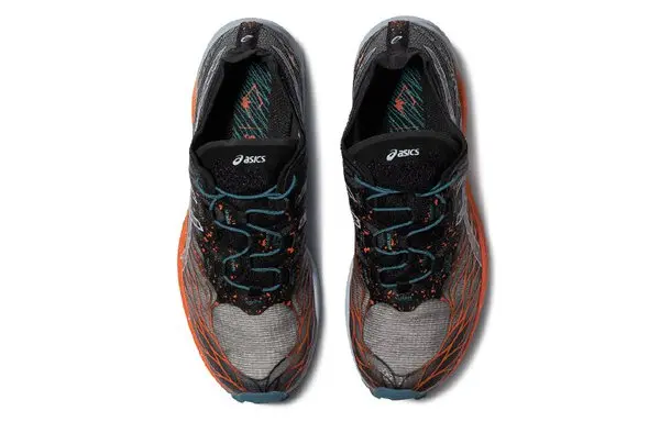 Asics Fuji Speed Trail Running Shoes - Black/orange
