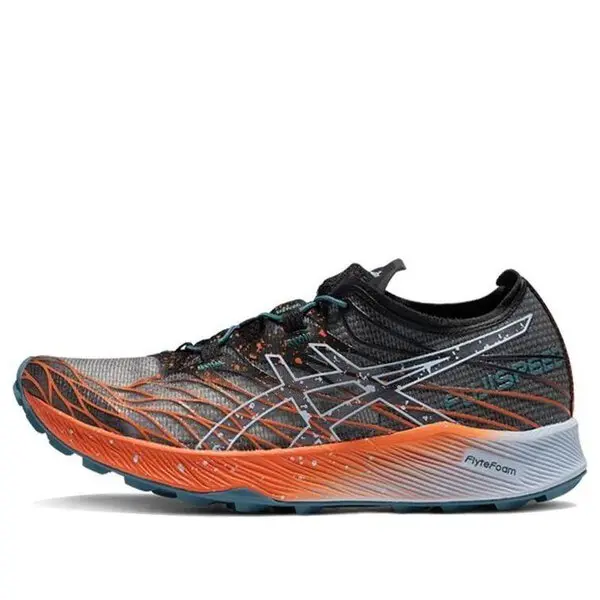Asics Fuji Speed Trail Running Shoes - Black/orange