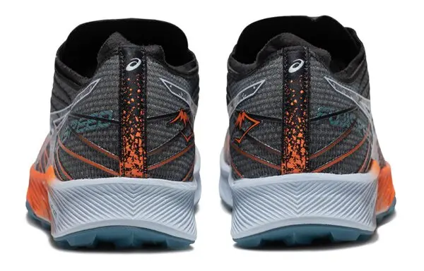 Asics Fuji Speed Trail Running Shoes - Black/orange