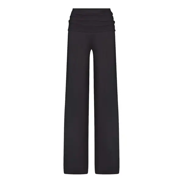 Nike X Skims Stretch Knit Foldover Wide Leg Pant - Obsidian