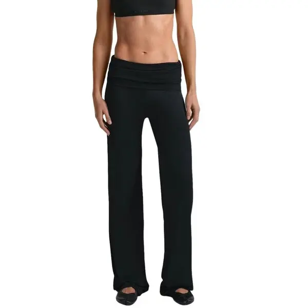 Nike X Skims Stretch Knit Foldover Wide Leg Pant