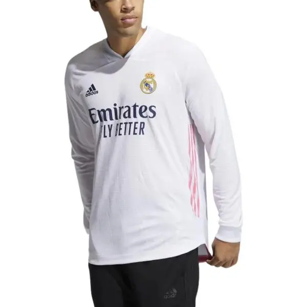 Adidas Real Madrid 20/21 Authentic Home Long Sleeve Jersey