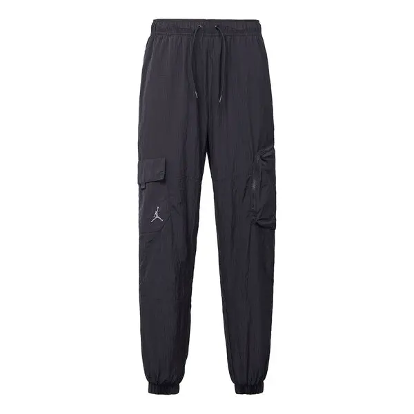 JORDAN Ss22 23 Engineered Woven Casual Long Pants/trousers Black - Default Color