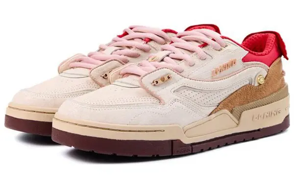 LI-NING 001 Btc X Disney Skate Shoes - Pink/tan