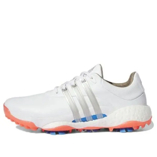 Adidas Tour360 22 Golf Shoes - White/orange