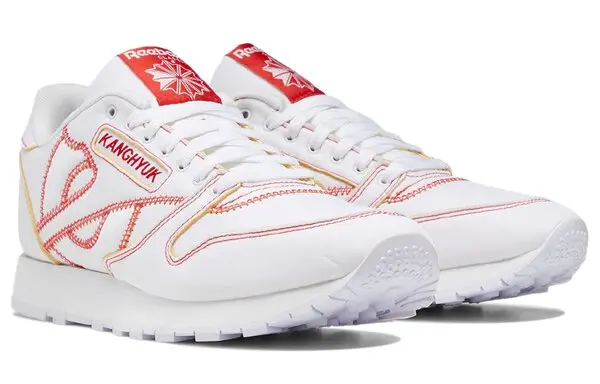 REEBOK Kanghyuk X Classic Leather Sneakers - White/red