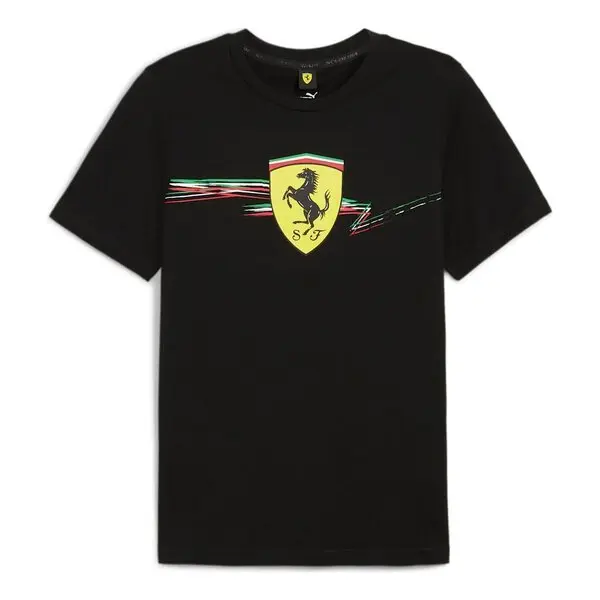 PUMA Scuderia Ferrari Race Big Shield T-shirt - Black