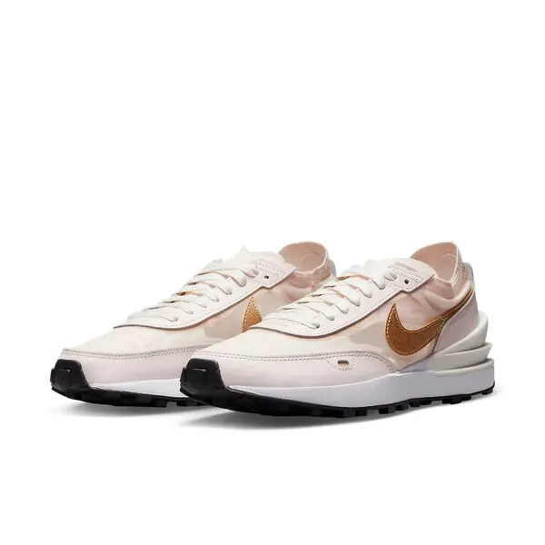 Nike Waffle One Sneakers - Pink/gold