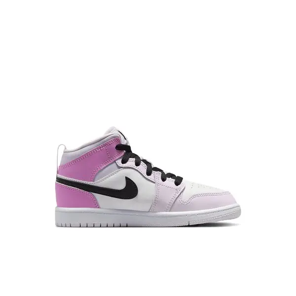 JORDAN 1 Mid Sneakers - Barely Grape/black/white