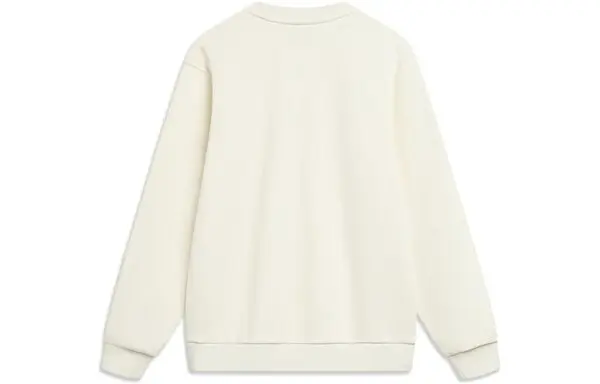 LI-NING Floral Logo Crewneck Sweatshirt - Beige