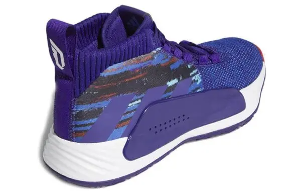 Adidas Dame 5 High Top Athletic Sneakers - Blue