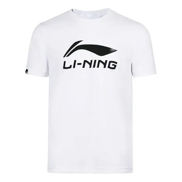 LI-NING Badminton Big Graphic T-shirt 'white Black