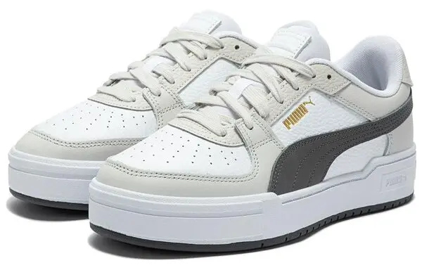 PUMA Ca Pro Low Top Sneakers - Gray/white/green