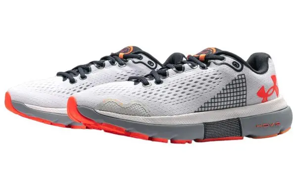 Under Armour Hovr Infinite 4 Athletic Sneakers - White/orange