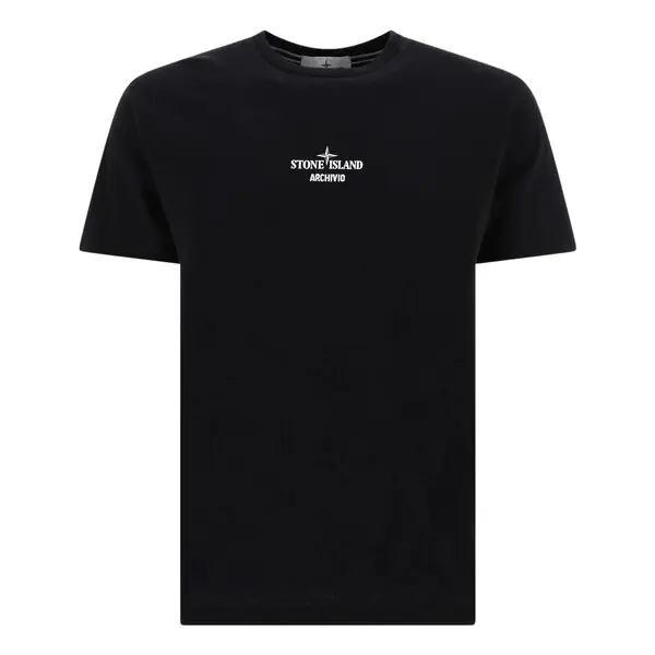 Stone Island Logo T-shirt - Black