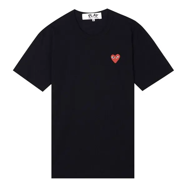Play Comme Des Garcon Heart T-shirt - Black