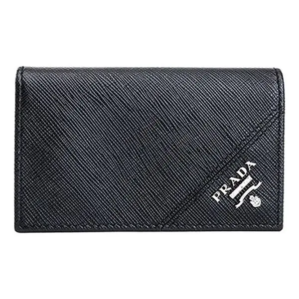 Prada Ss26 Saffiano Leather Flap Card Case
